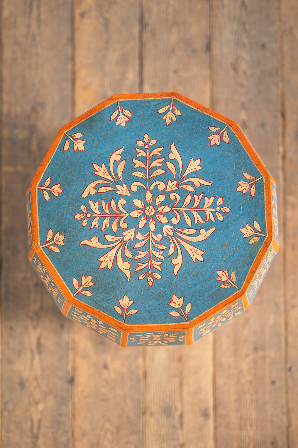 Hand Painted Sky Blue Side Table – Ian Snow Ltd