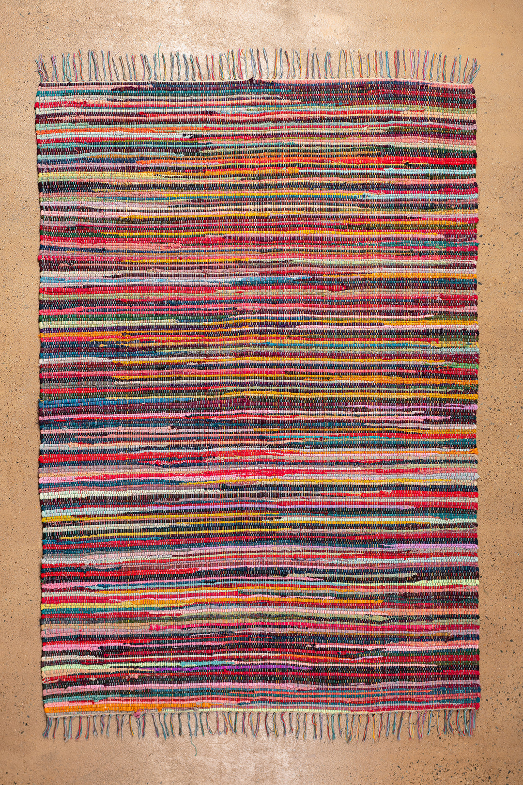 Multi-Coloured Rag Rug | Various Sizes Available – Ian Snow Ltd