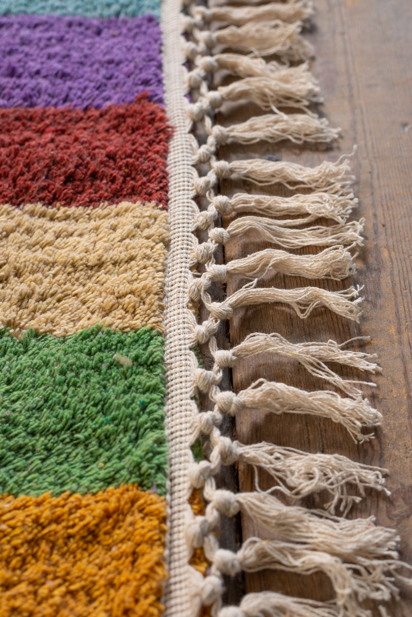 Beryl Striped Recycled Cotton Rug – Ian Snow Ltd