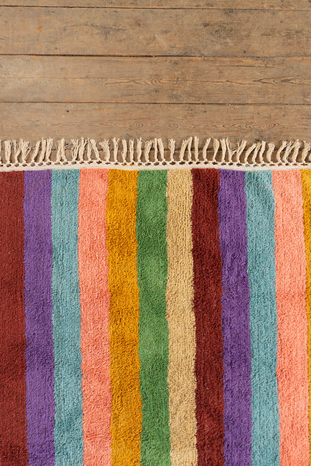 Beryl Striped Recycled Cotton Rug – Ian Snow Ltd