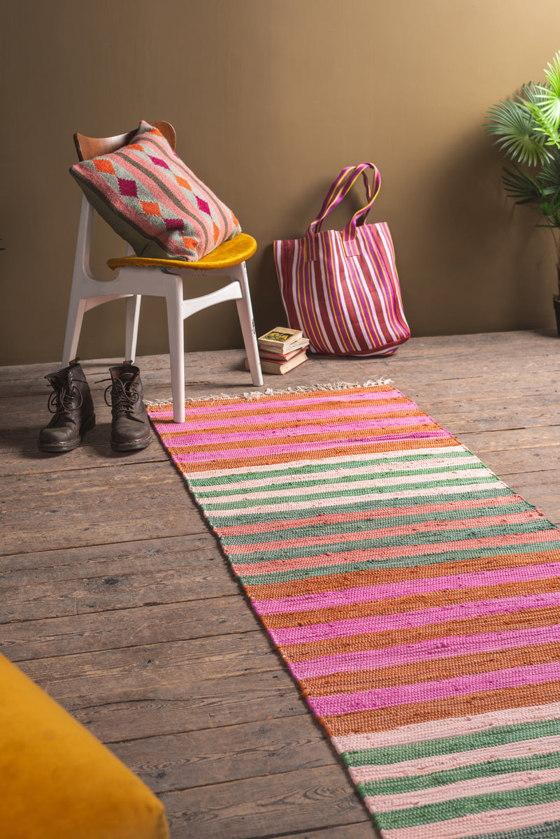 Multi-Coloured Rag Rug | Various Sizes Available – Ian Snow Ltd