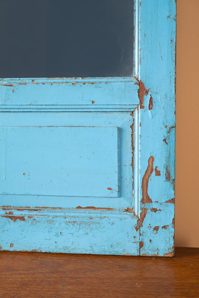 Baby Blue Vintage Wall Mirror W:75cm D:3cm H:99cm – Ian Snow Ltd