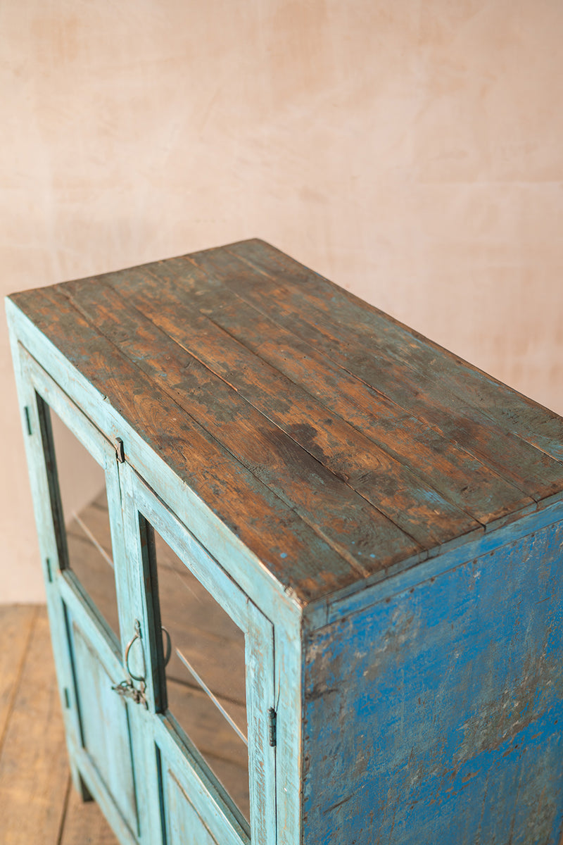 Light Blue Vintage Cabinet W:81cm D:45cm H:110cm – Ian Snow Ltd