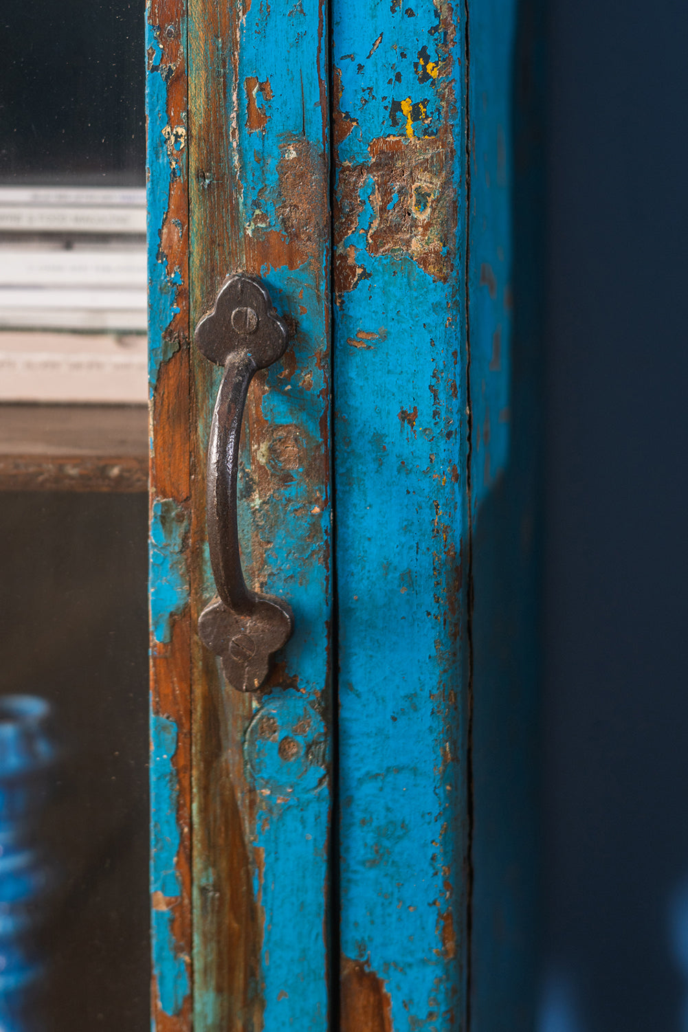 Vintage Blue Side Cabinet W:50cm D:34cm H:72cm – Ian Snow Ltd