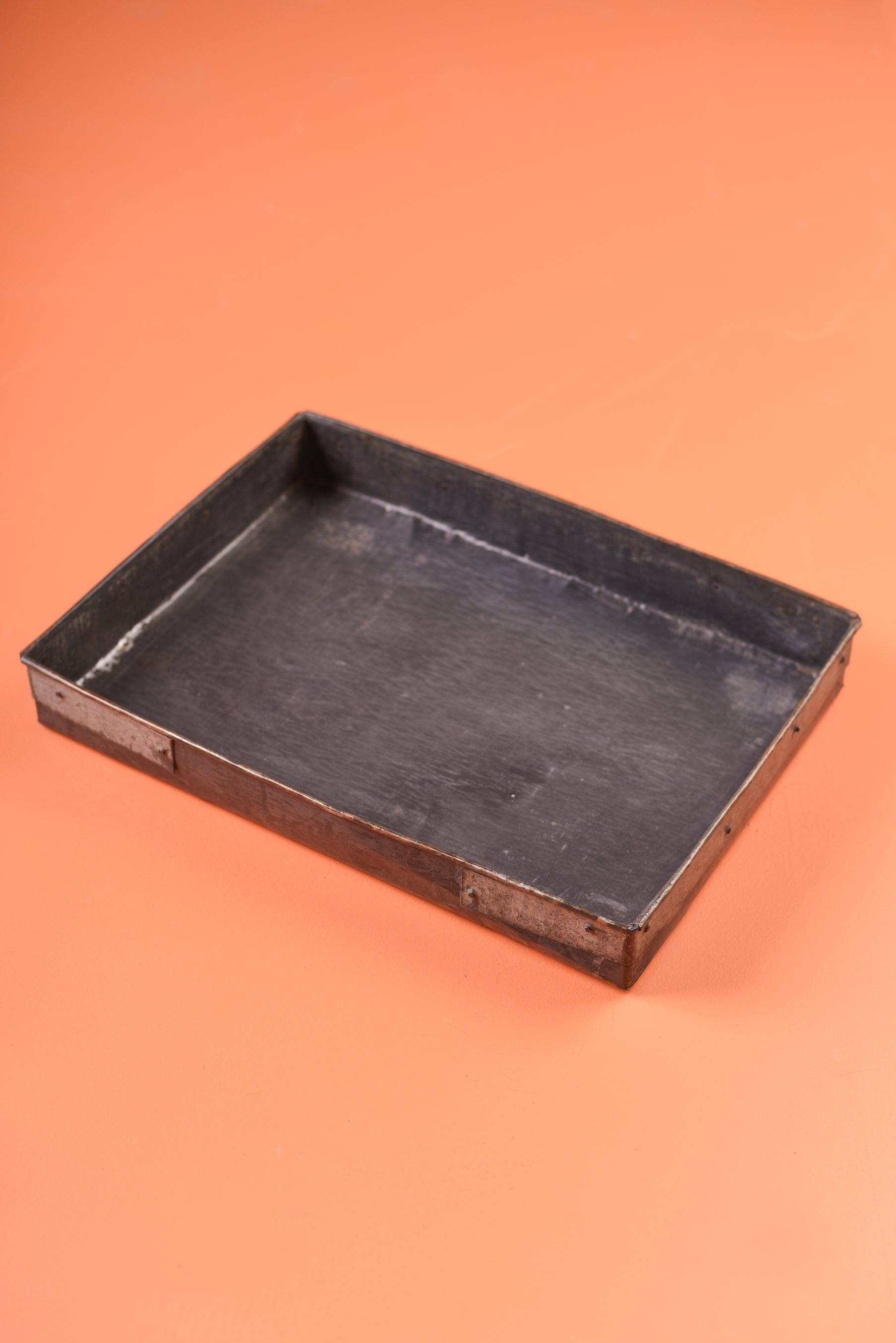 Grey Metal Rectangular Tray – Ian Snow Ltd
