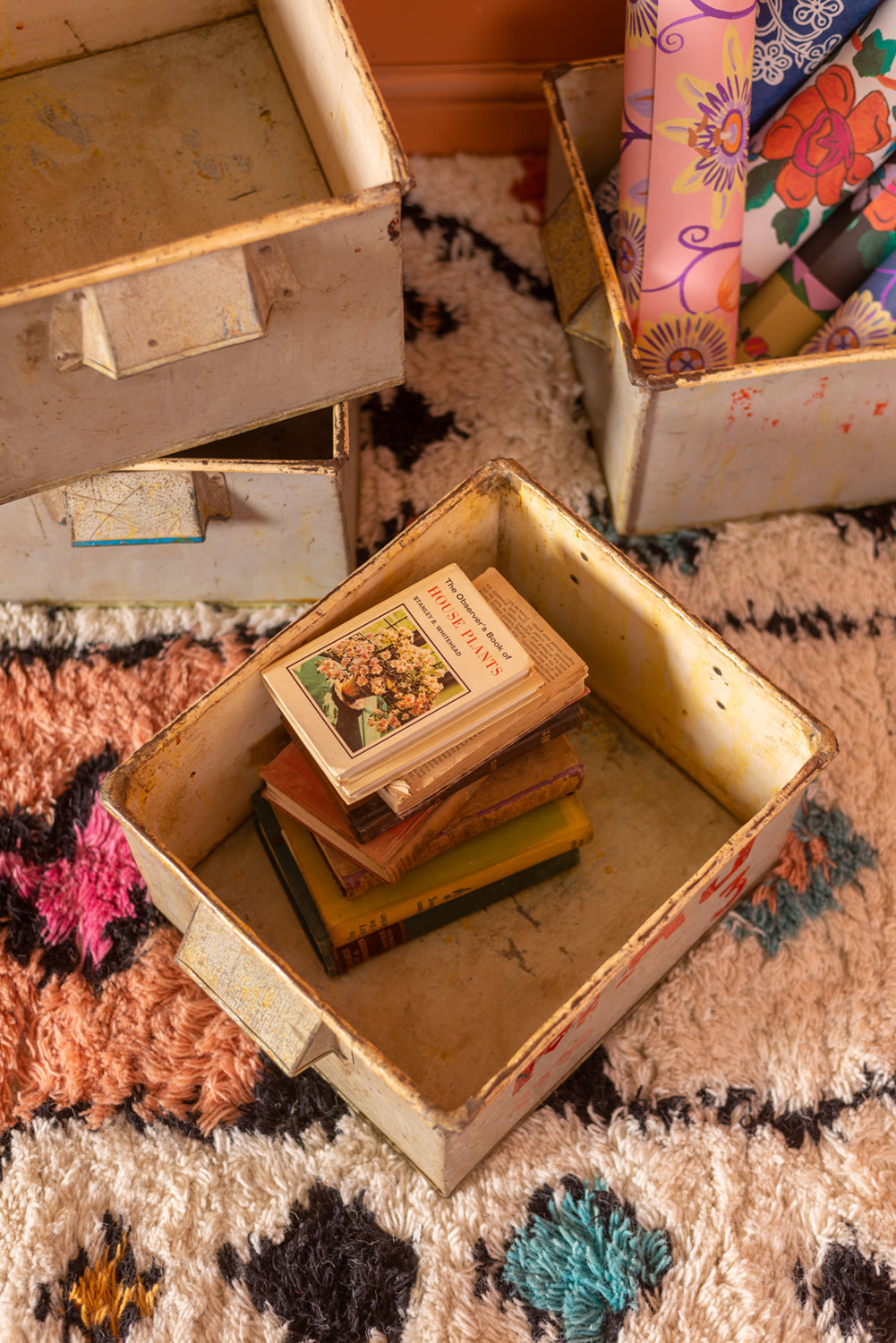 Vintage storage box store